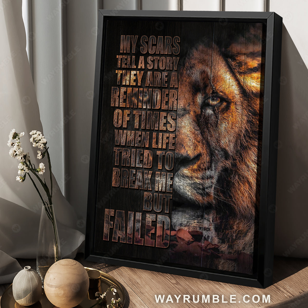 Lion of Judah, Stunning Jesus, My scars tell a story - Jesus Portrait ...